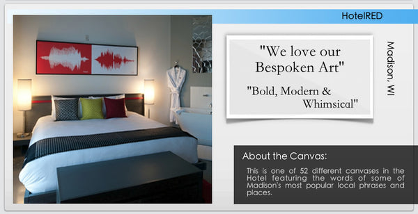 HotelRED - Madison, WI - Bespoken Art