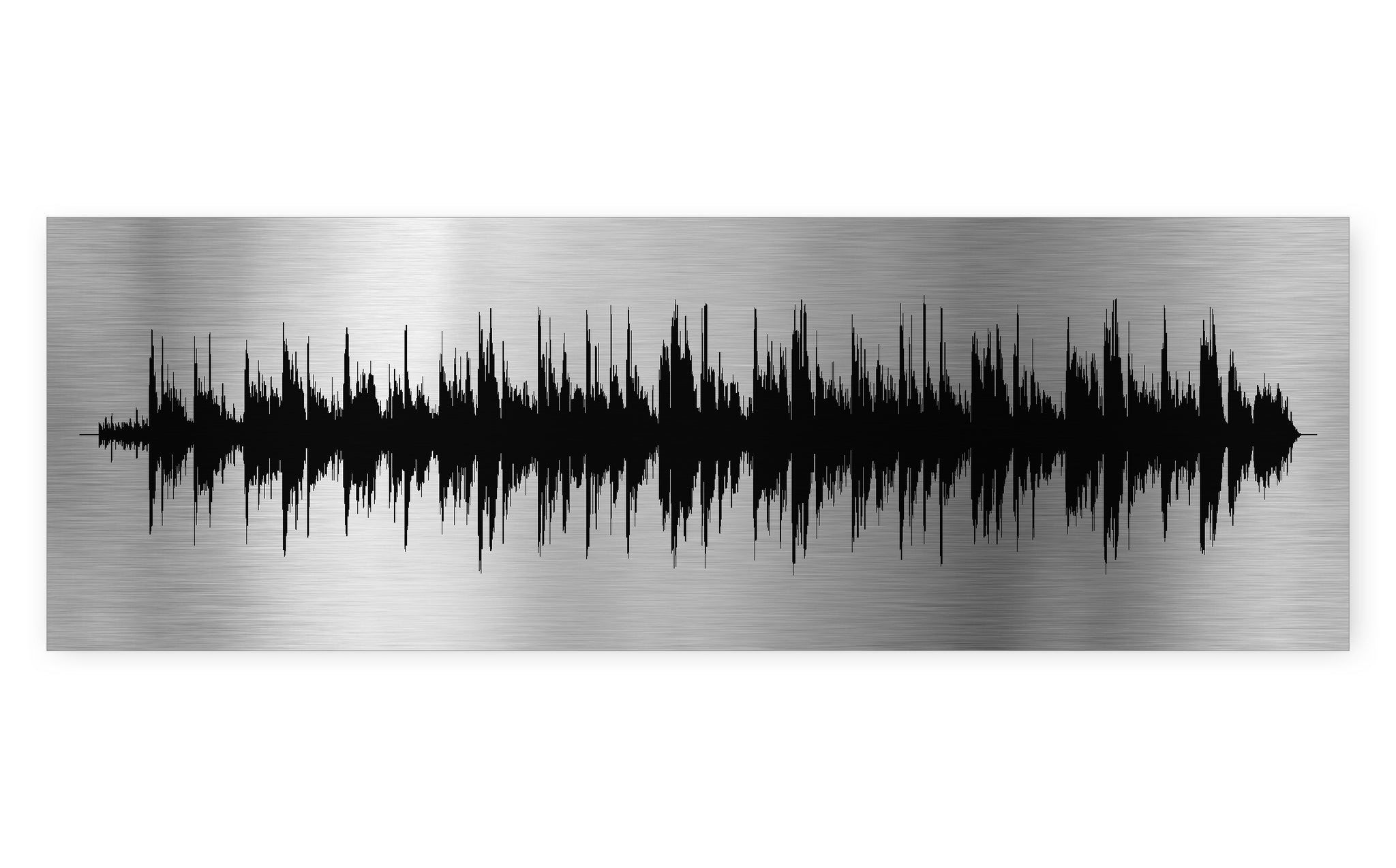 Sound Wave Art - 25th Wedding Anniversary Gift - Silver Anniversary ...