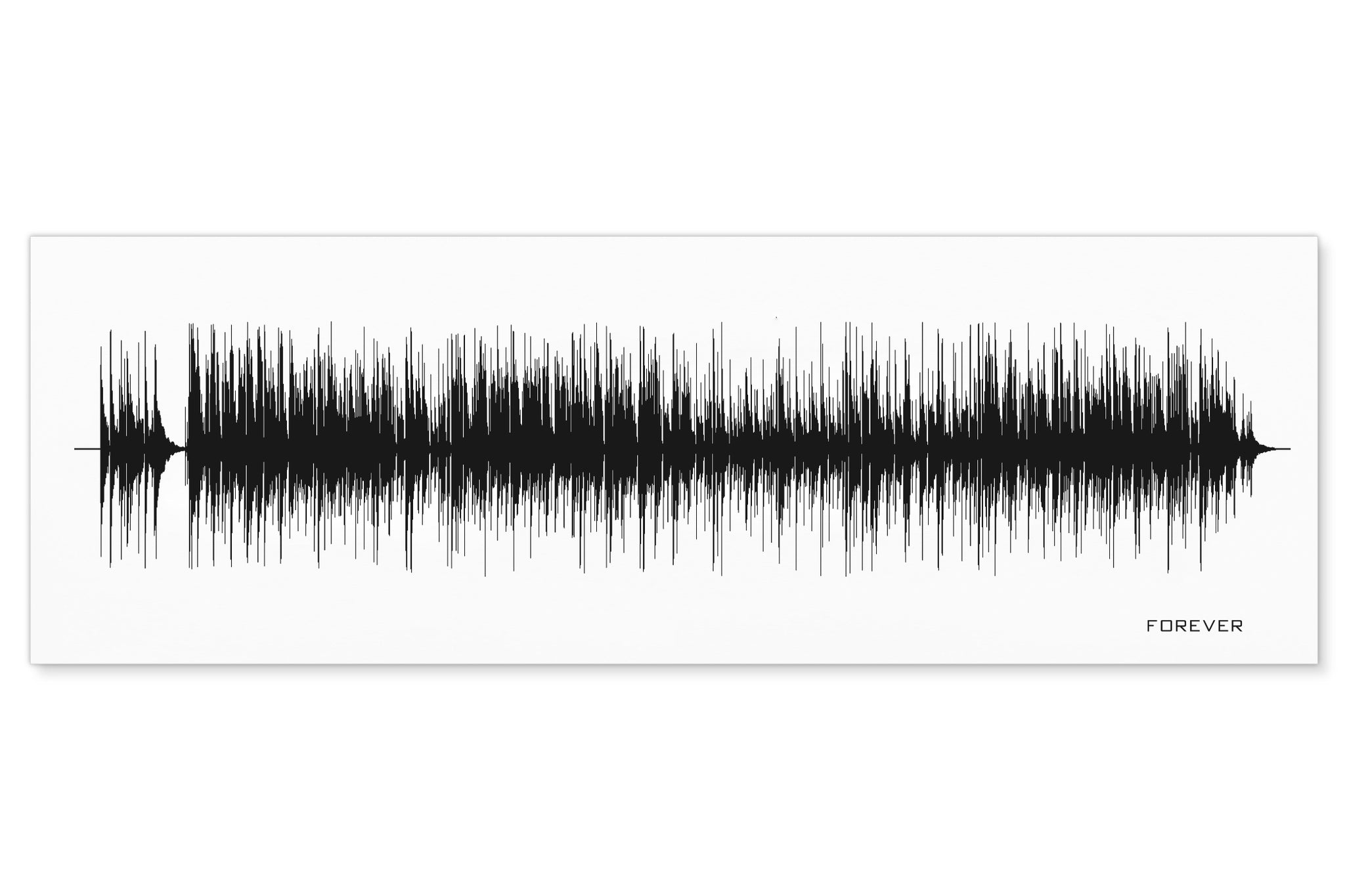 "Forever" Sound Wave Art - Bespoken Art