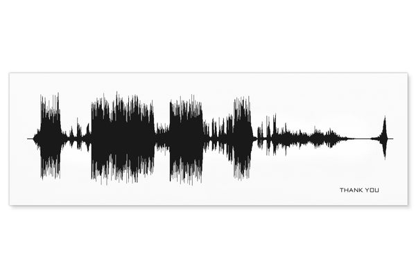"Thank You" Sound Wave Art - Song Poster Print, Gift, Wall Art, and ...