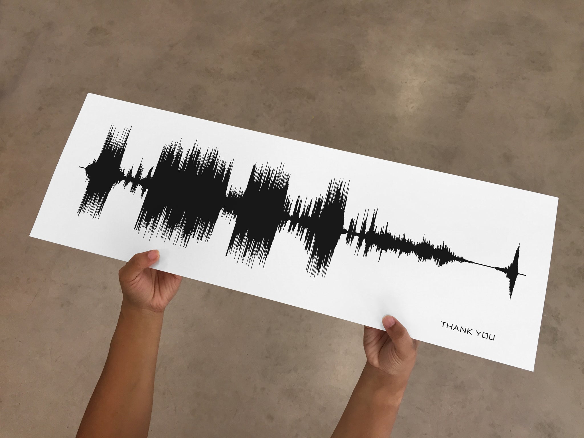 "Thank You" Sound Wave Art - Song Poster Print, Gift, Wall Art, and ...