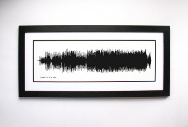 "Sample in a Jar" Sound Wave Art - Poster Print, Gift, Wall Art, and ...