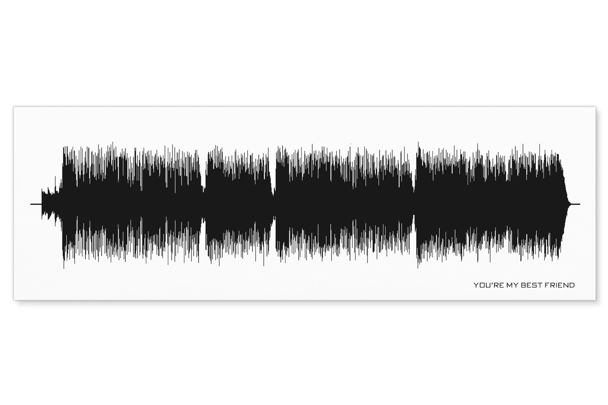 "You're My Best Friend" Sound Wave Art - Song Poster Print, Gift, Wall ...