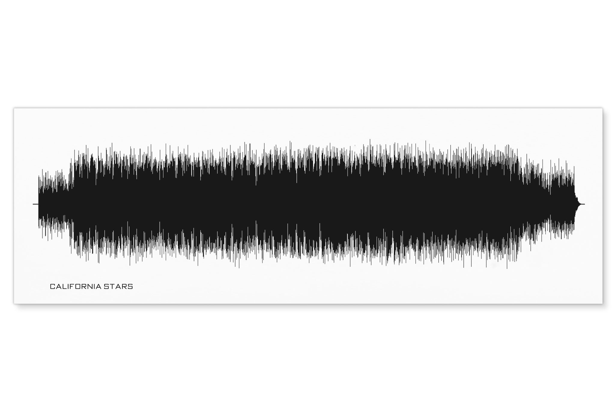 "California Stars" Sound Wave Art - Poster Print, Gift, Wall Art, and ...