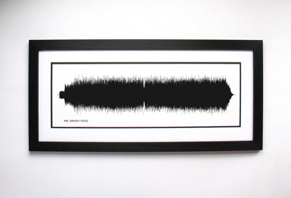 "Mr. Brightside" Sound Wave Art - Poster Print, Gift, Wall Art, and ...