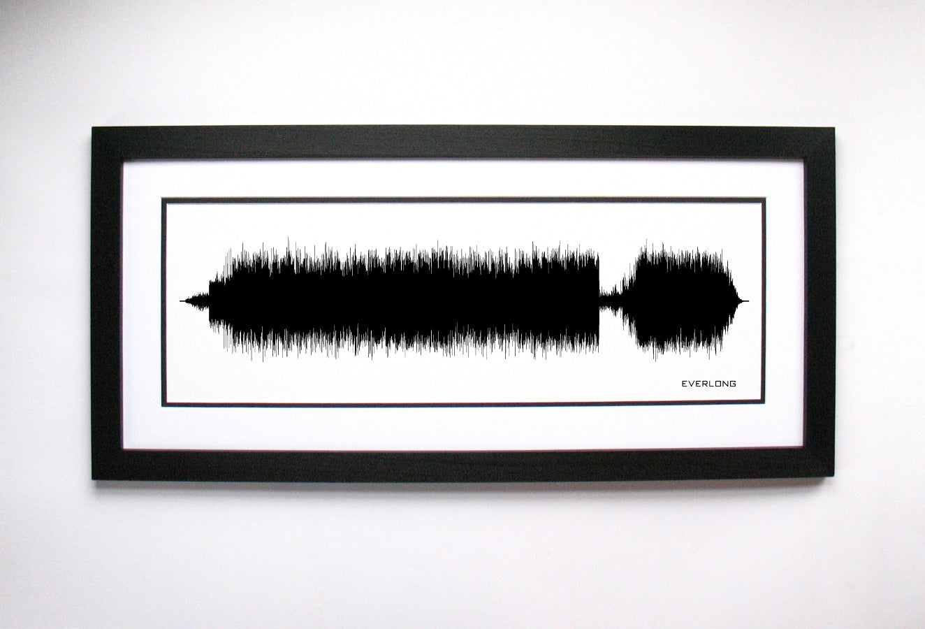 "Everlong" Sound Wave Art - Poster, Wall Art Print - Bespoken Art