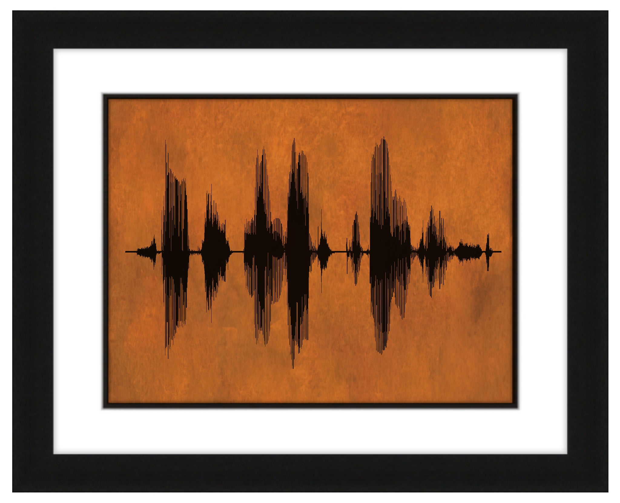 Sound Wave Art - Custom Voice Art Print made from Soundwaves - Bespoken Art