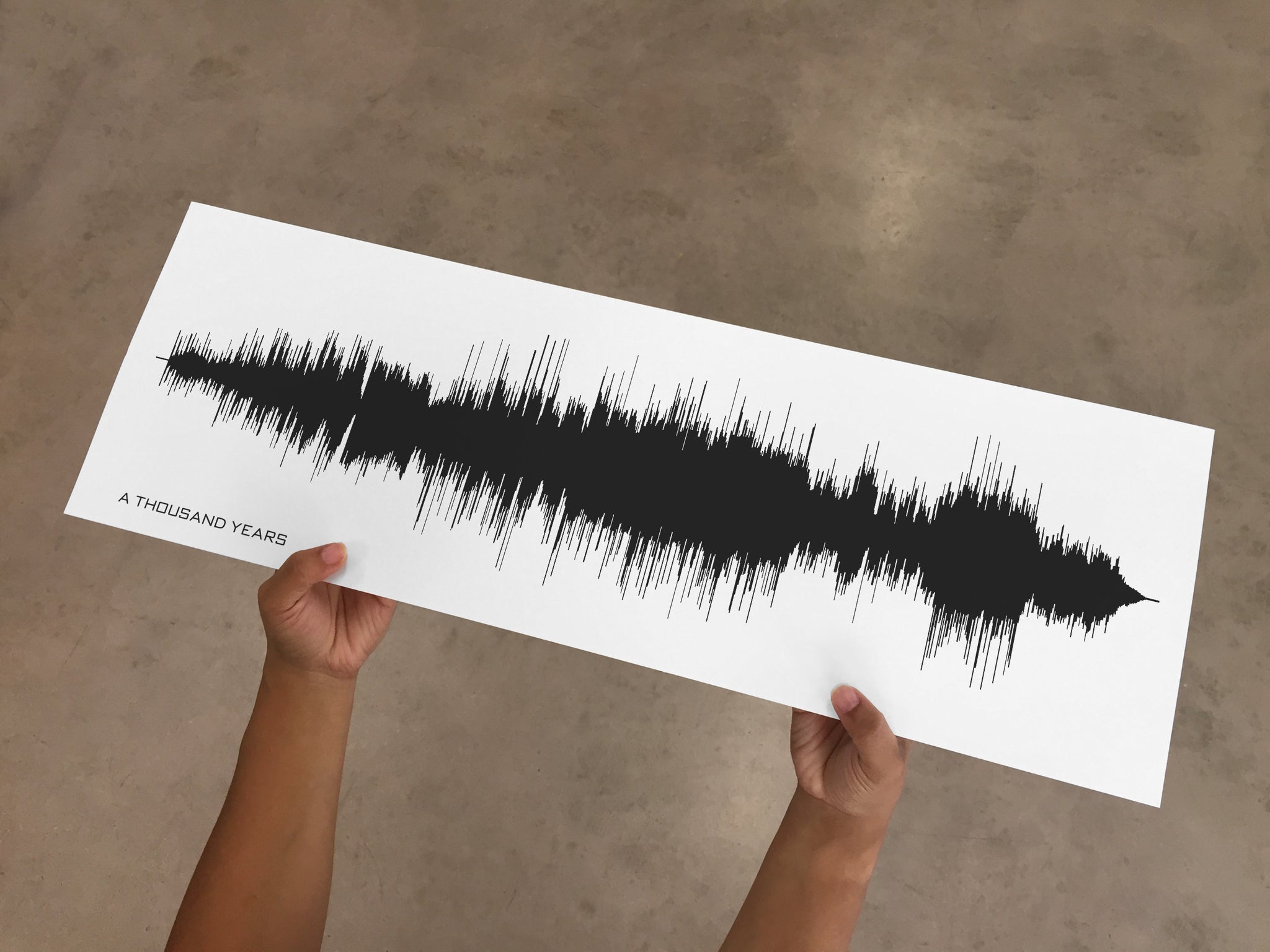 "A Thousand Years" Sound Wave Art - Song Poster, Wall Art Print ...
