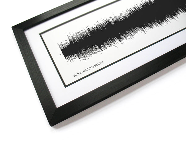 "Soul Meets Body" Sound Wave Art - Poster Print, Gift, Wall Art, and ...