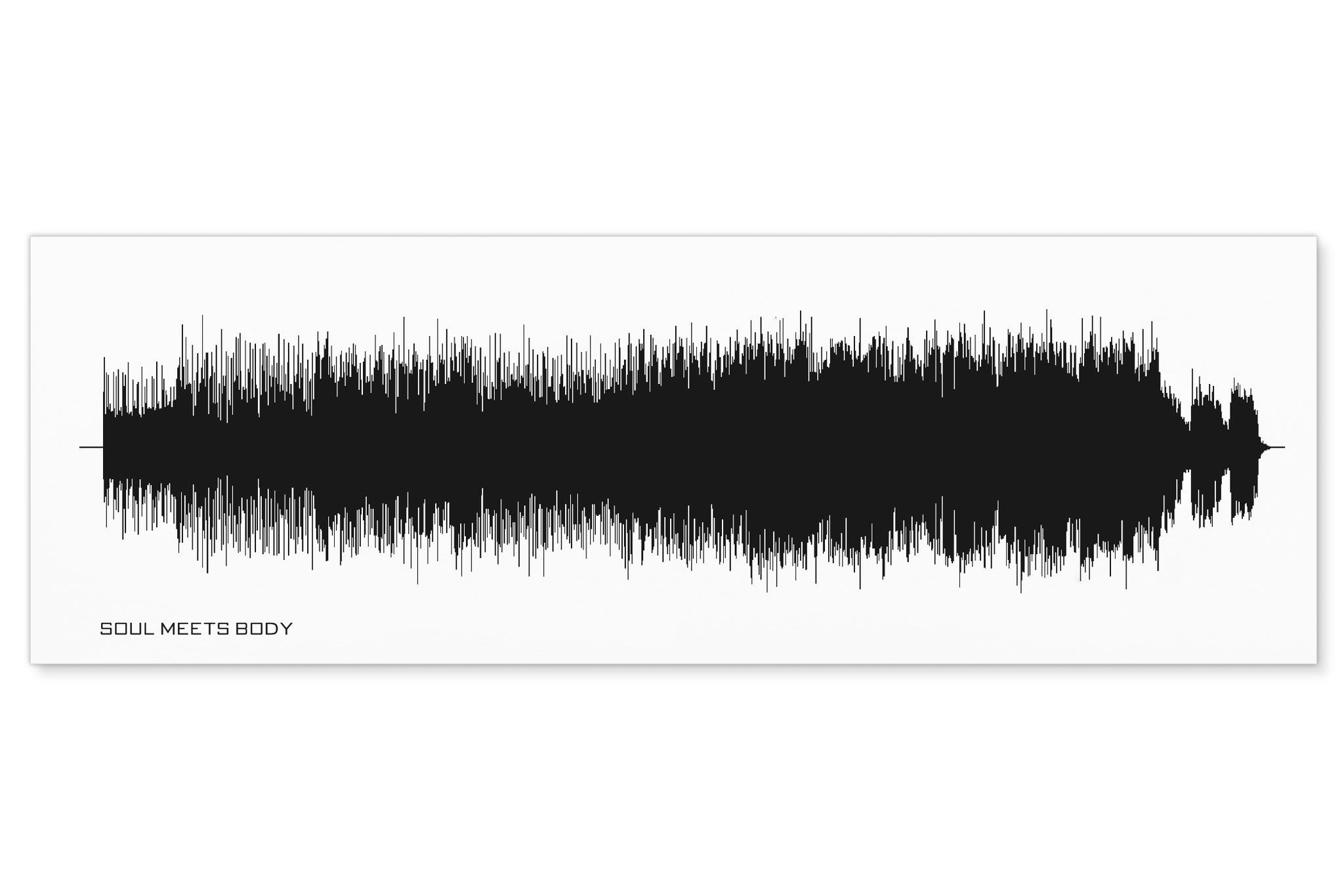 "Soul Meets Body" Sound Wave Art - Poster Print, Gift, Wall Art, and ...