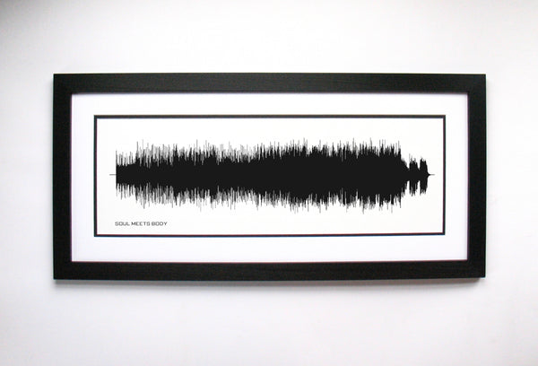 "Soul Meets Body" Sound Wave Art - Poster Print, Gift, Wall Art, and ...
