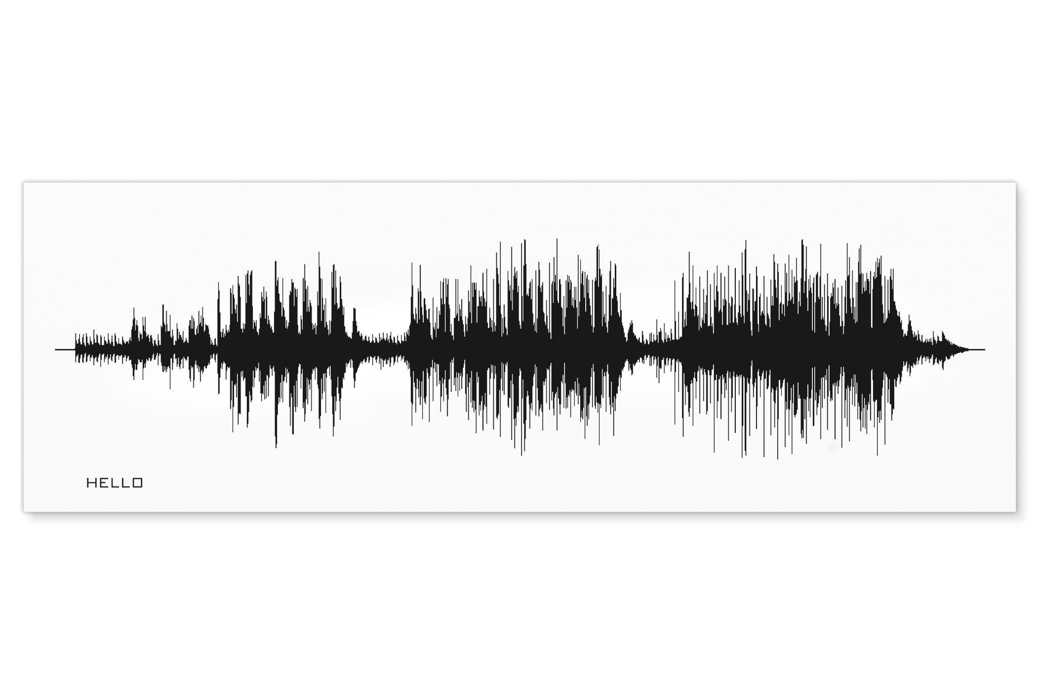 "Hello" Sound Wave Art - Bespoken Art