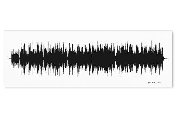 "Marry Me" Sound Wave Art - Poster Print, Gift, Wall Art, and Decor ...