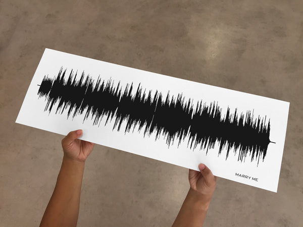 "Marry Me" Sound Wave Art - Poster Print, Gift, Wall Art, and Decor ...