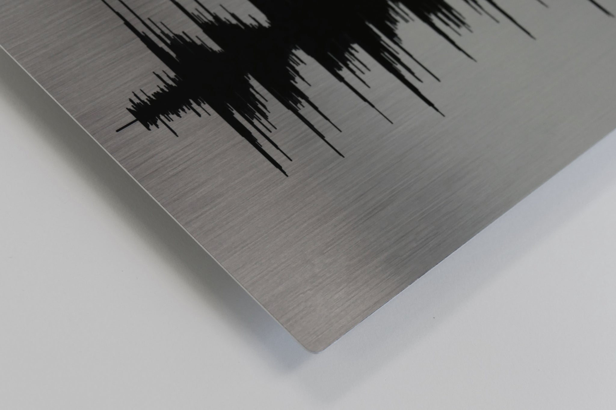 Sound Wave Art - 25th Wedding Anniversary Gift - Silver Anniversary ...