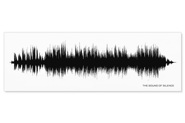 "The Sound of Silence" Sound Wave Art - Song Poster, Wall Art Print ...