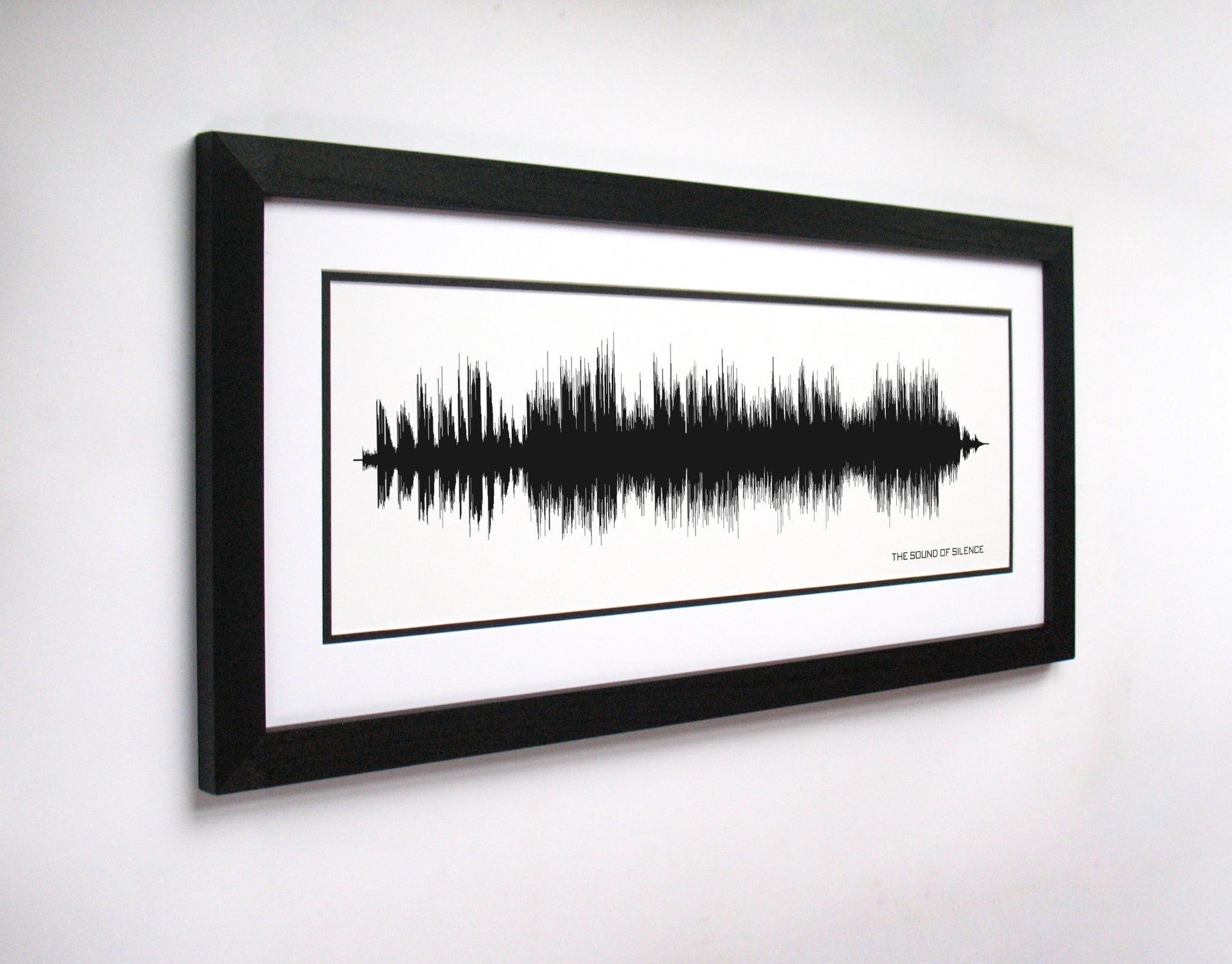 "The Sound of Silence" Sound Wave Art - Song Poster, Wall Art Print ...