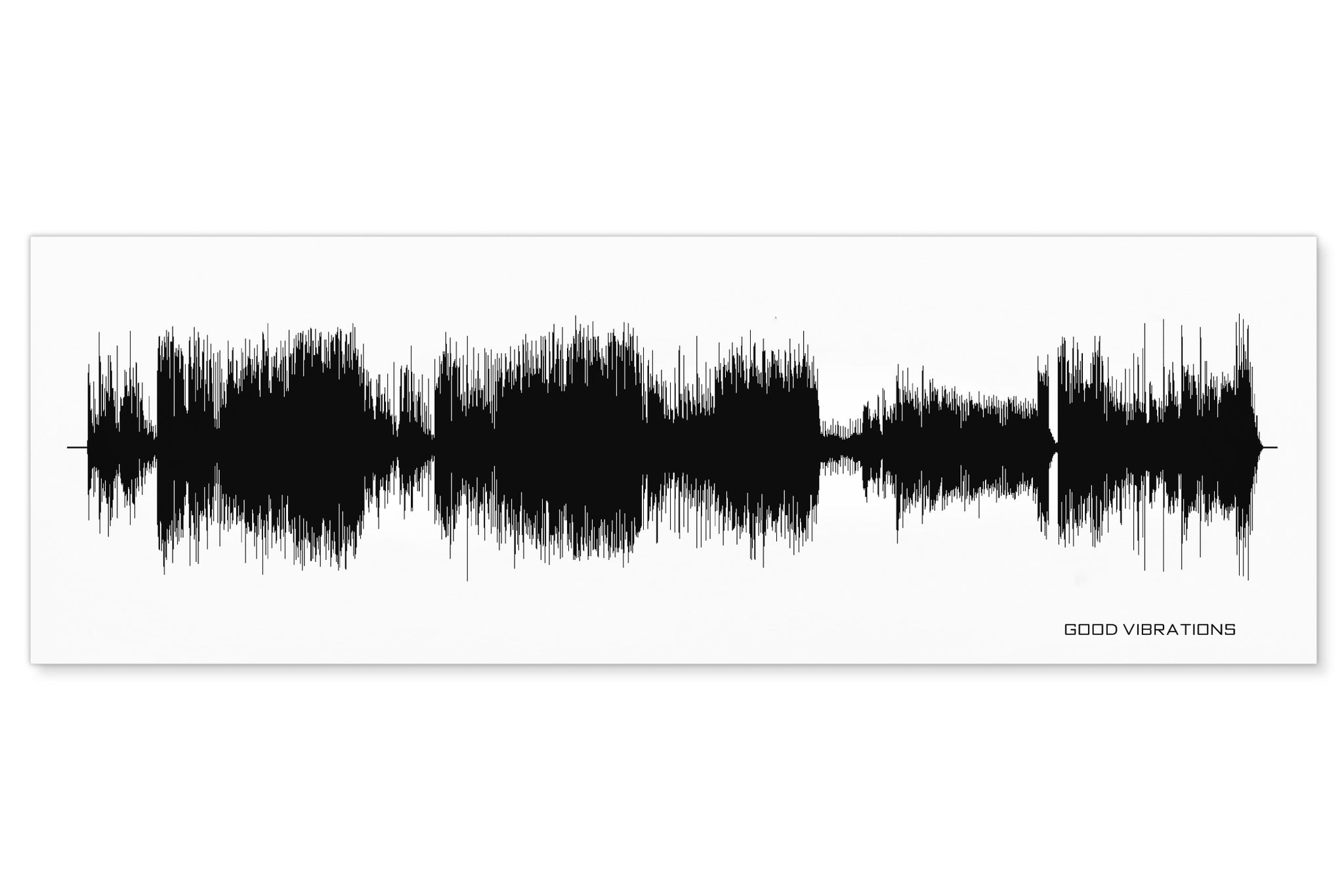 "Good Vibrations" Sound Wave Art - Poster, Wall Art Print - Bespoken Art