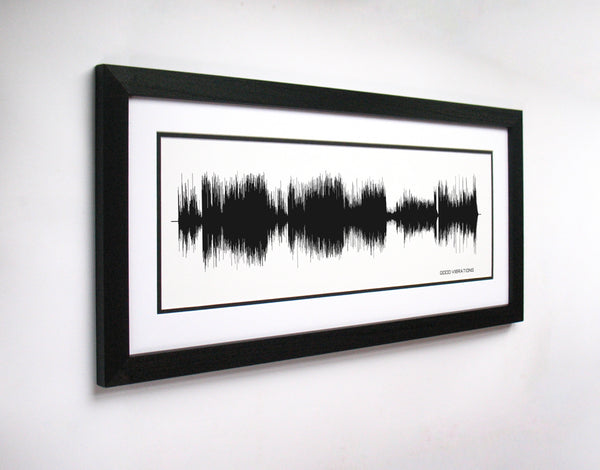 "Good Vibrations" Sound Wave Art - Poster, Wall Art Print - Bespoken Art